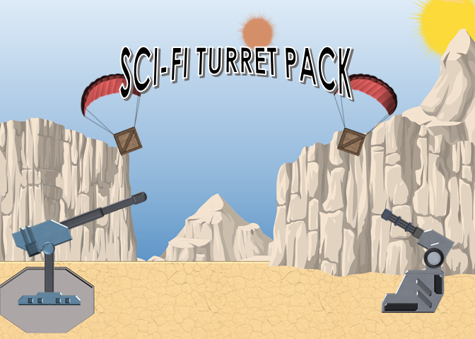 2D Sci-Fi Turret Pack by LeavarioxStudios