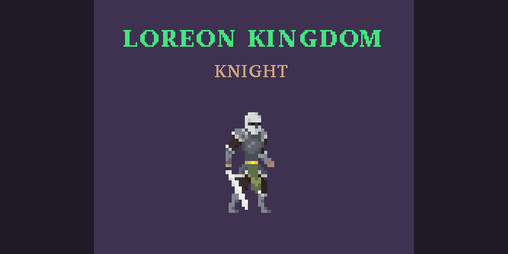 Loreon Knight character by sanctumpixel