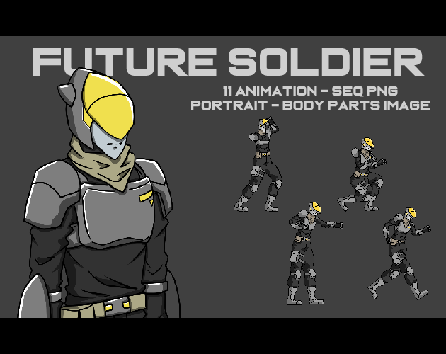 Future Soldier 2D Sprite by cascadeplay