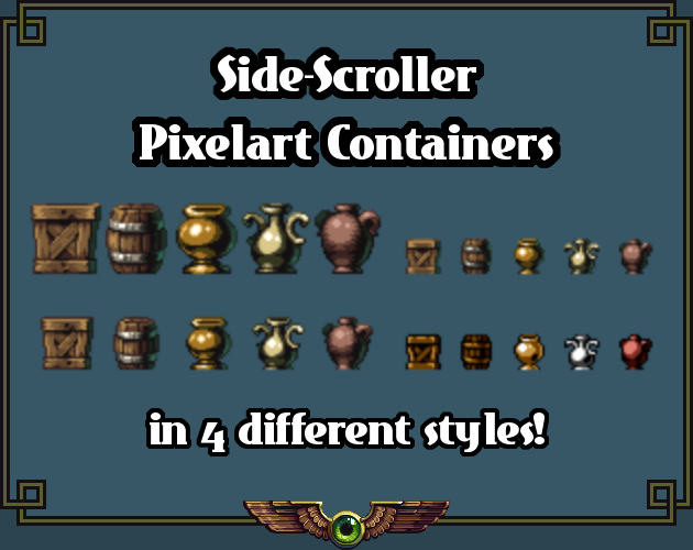 Pixel Side-Scroller Containers Props by Thomas Feichtmeir "Cyangmou"