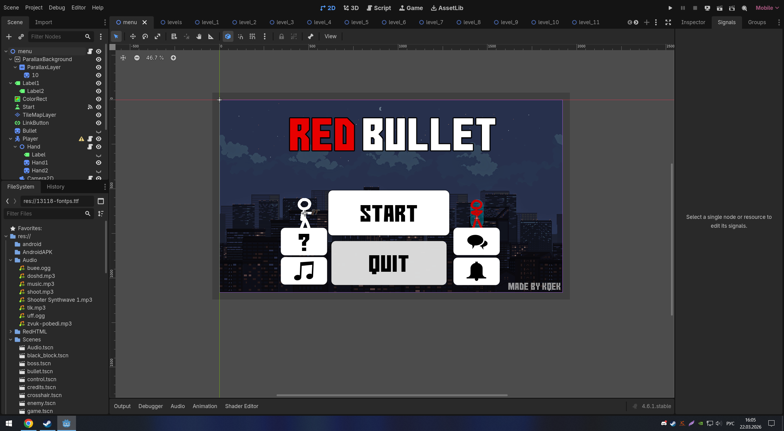 A small fix for phones :) - Red Bullet by Kqek