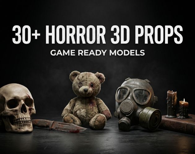 Horror 3D Props Pack – 30+ Game Ready Models (FBX, GLTF, OBJ) by ...