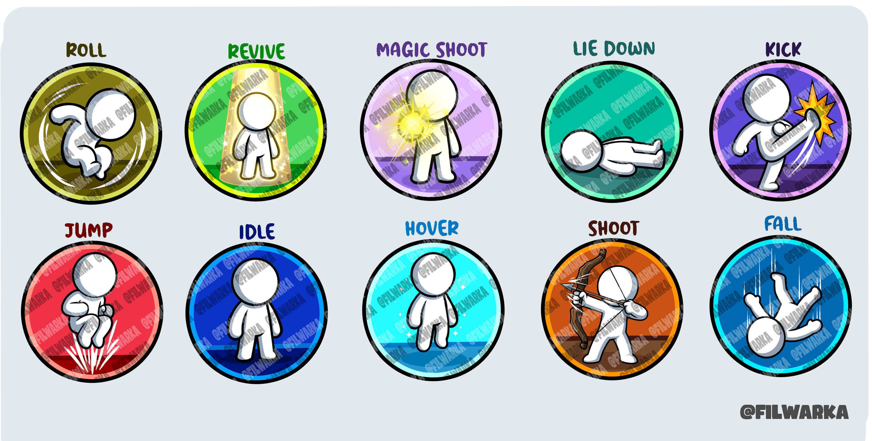 2D Roblox Ability Icons by Filwarka