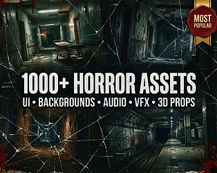 Pixel Horror Overlay Pack – 120+ VFX (Glitch, Blood, Screen Effects ...