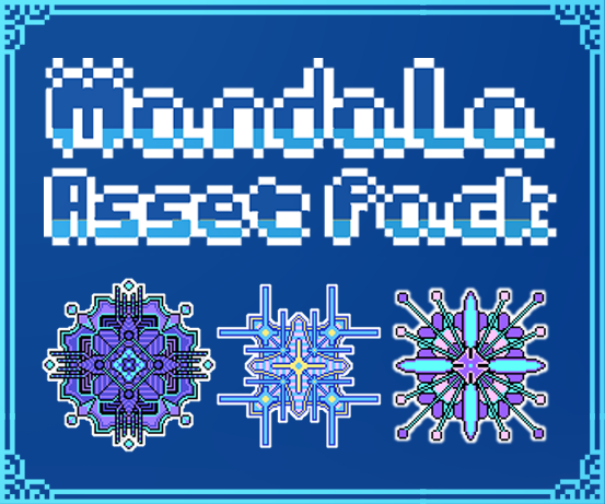 Pixel Mandala & Pattern Asset Pack by KOUYOUU