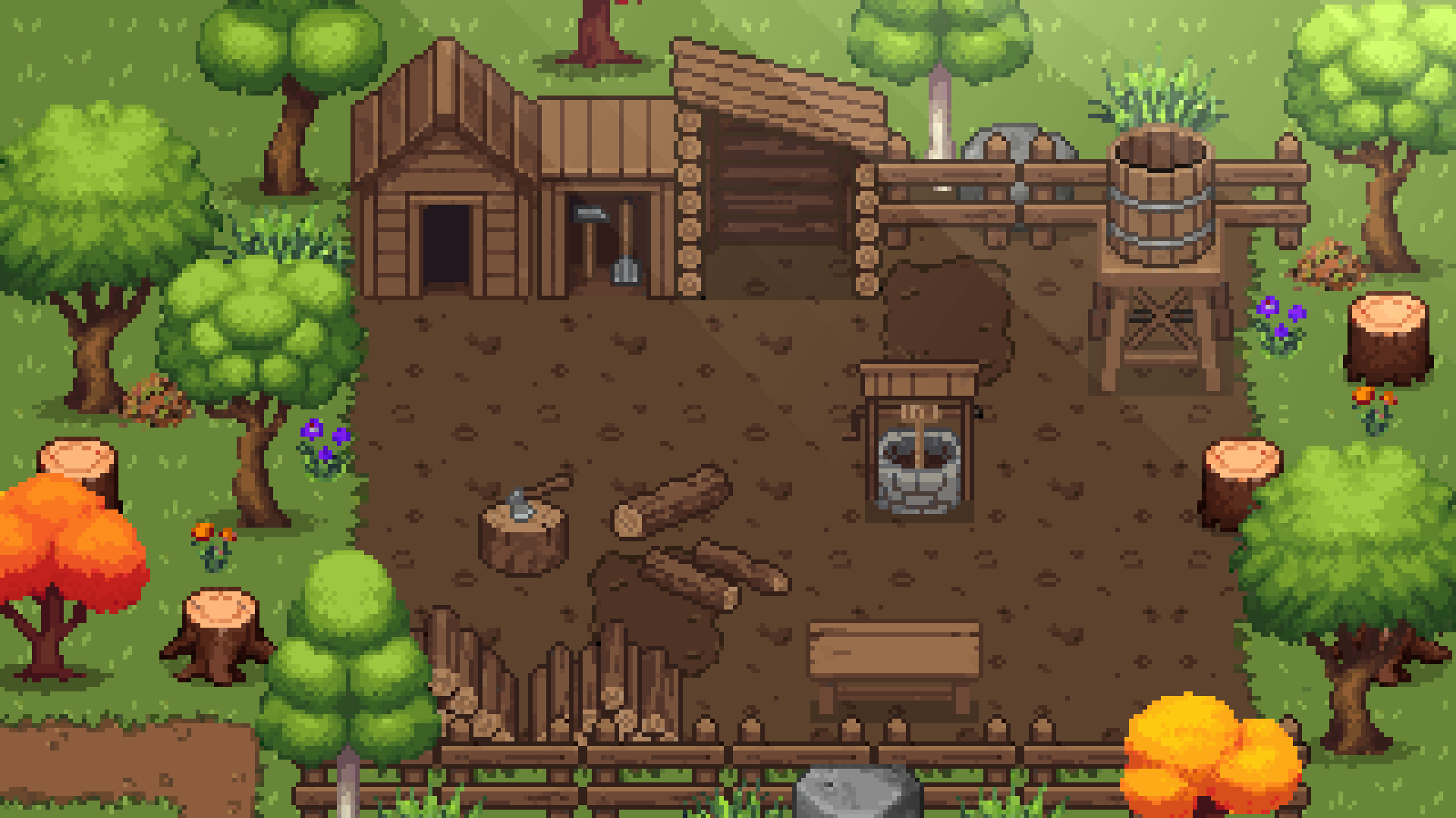 Forest Workshop Pack – Pixel Game Assets by MutterPixel Studio