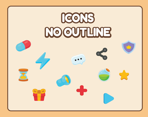Totally Random Icons Pack -2D Stylized Vector UI by Coffee Beans Studio