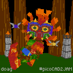 picoCAD 2 JAM - Majora's Mask by donothinclub