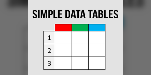 Simple Data Tables (Unity Asset / Editor Extension) by Sam Carey