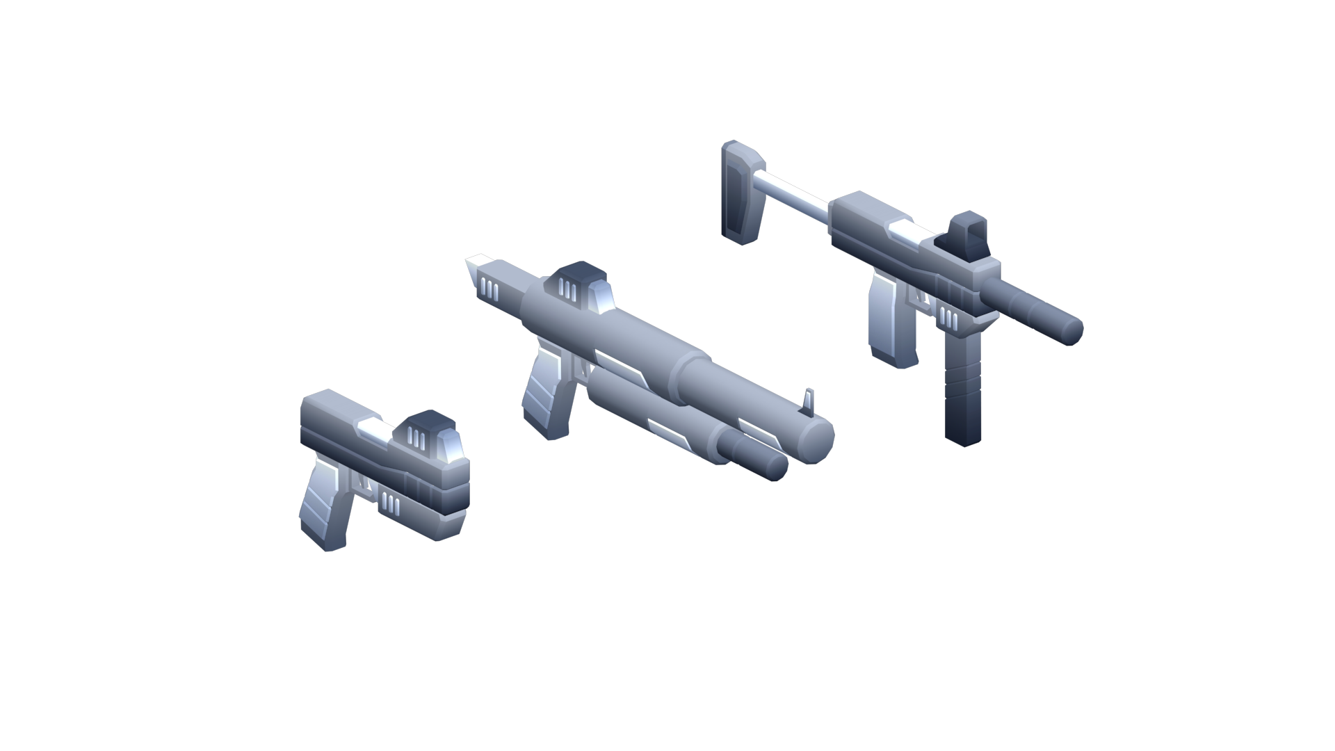 Simple Weapon Models (customizable) by SadeghEftGames