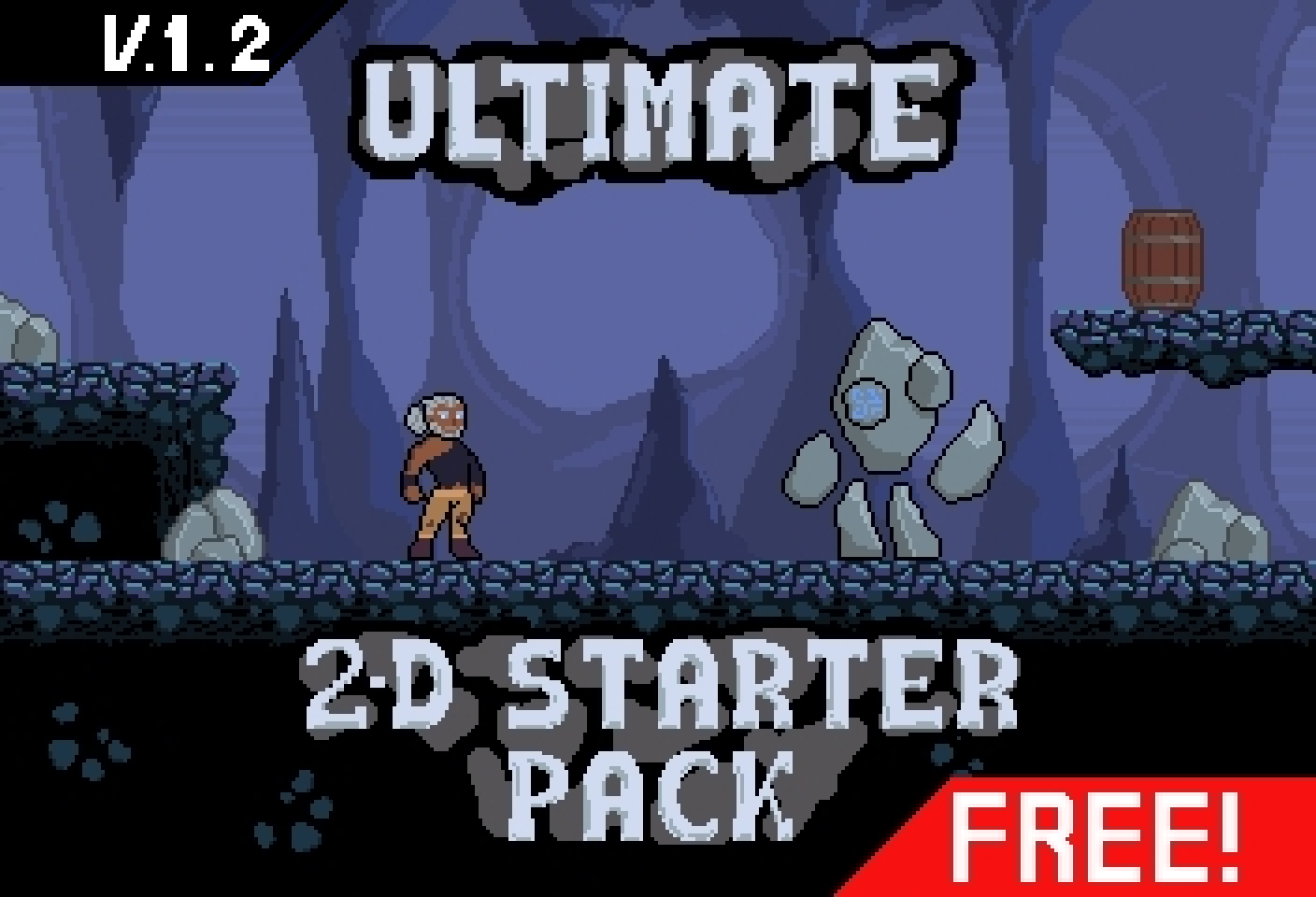 Death and Hitstuns Added! - 2D Platformer Asset Pack by Fragozoart