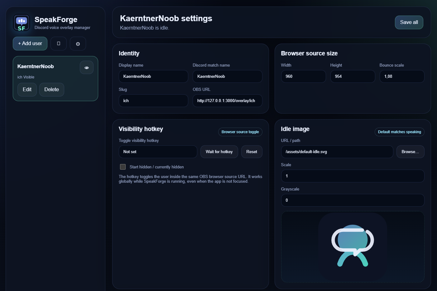Work in Progress - - SpeakForge – Custom Discord Speaker Overlay for ...