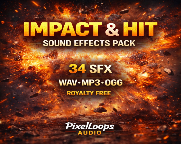 Impact & Hit Sound Effects Pack by PixelLoops Studio