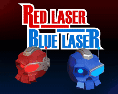 Red Laser Blue Laser by weheartgames