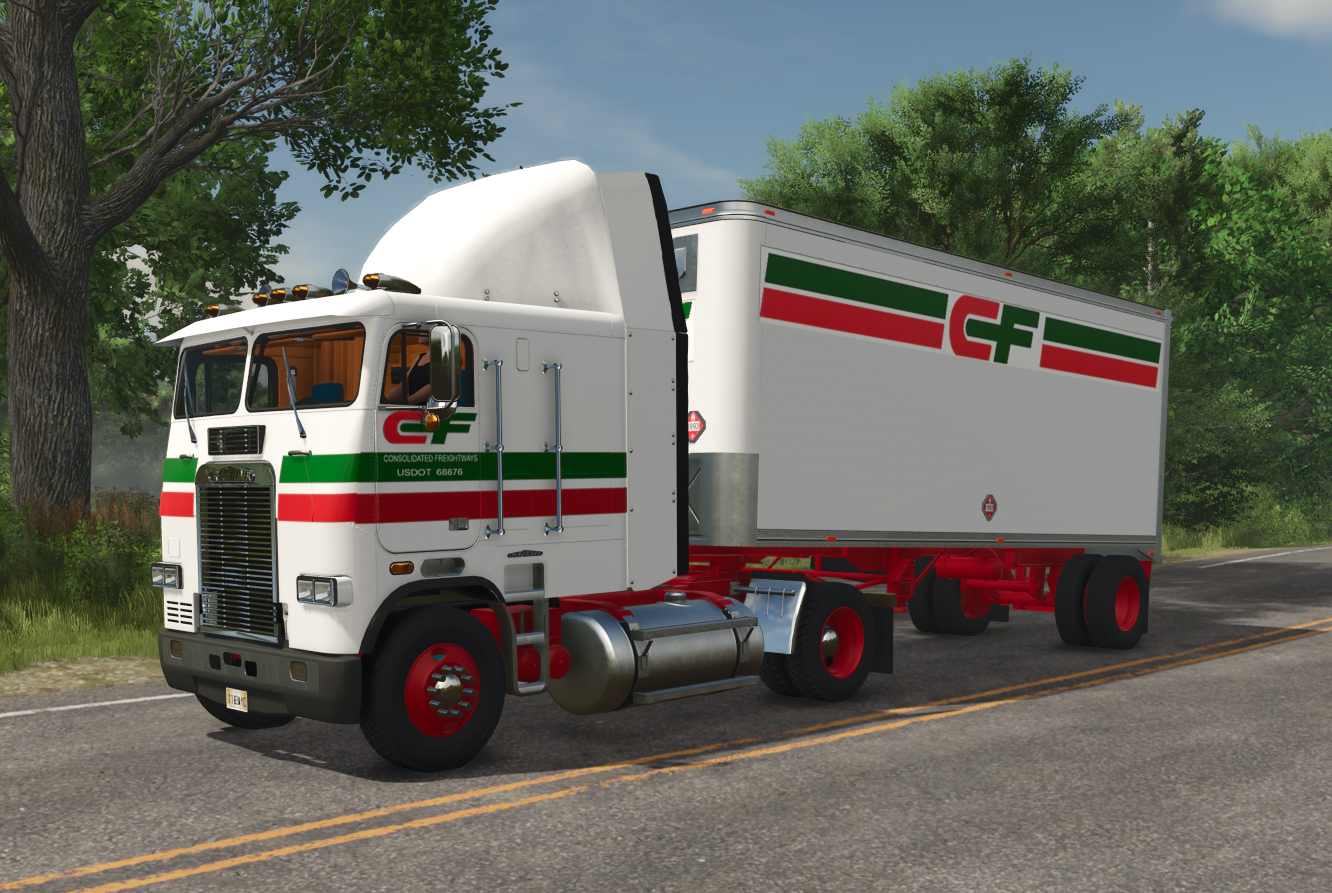 Freightliner FLT Cabover for FS25 by Whiskey Sierra Modding