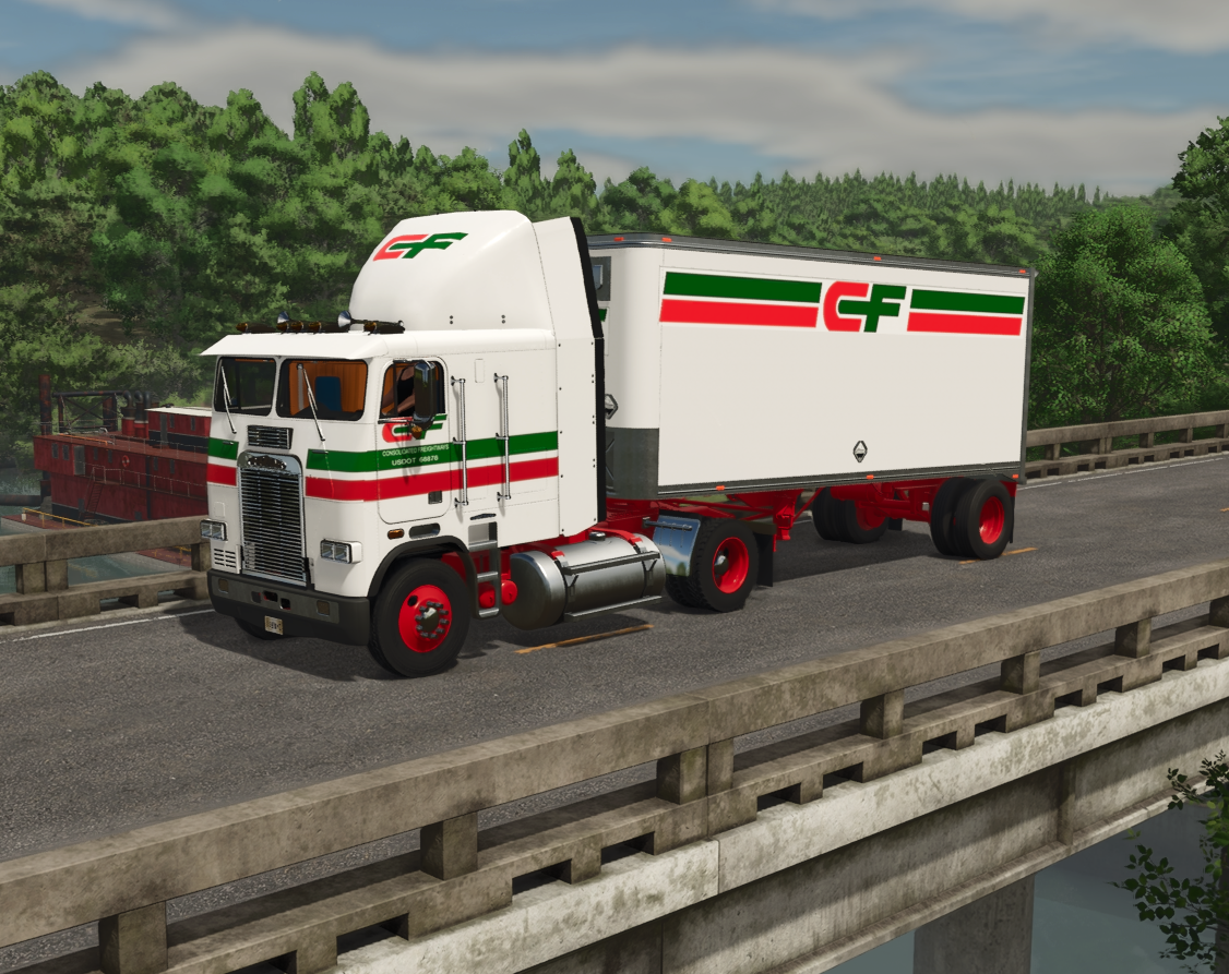 Freightliner FLT Cabover for FS25 by Whiskey Sierra Modding