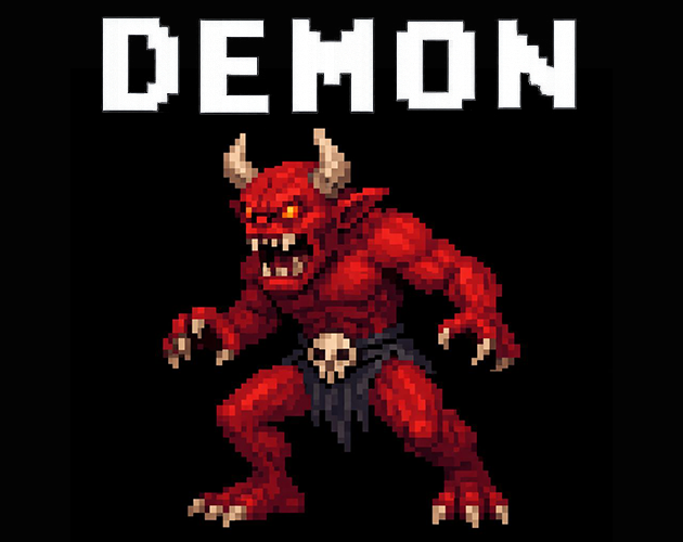 Demon 2d Sprites Pixel Art by crumbaker