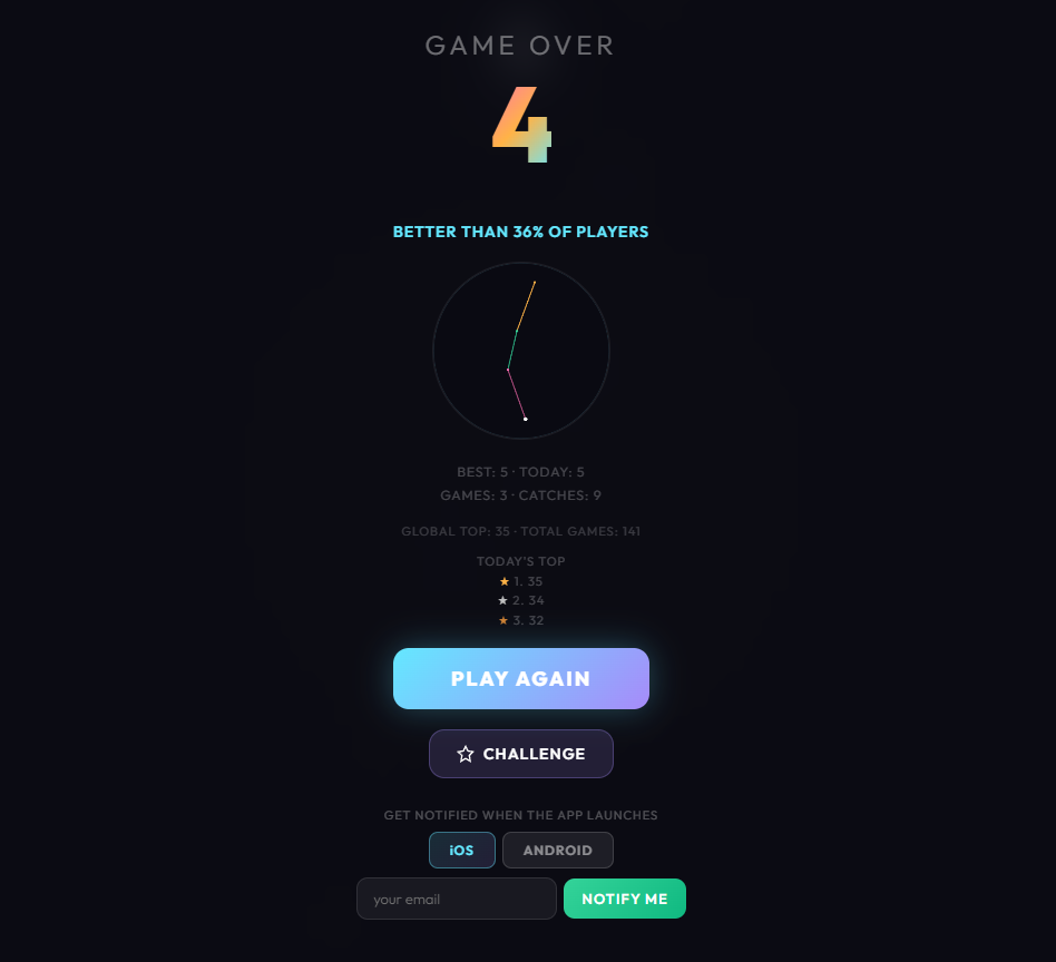 STARFLING — one-tap endless space game, free in your browser - Release ...