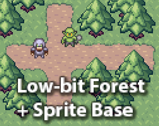 Free Pixel Art Forest & Sprite Base by Rory Mitchell
