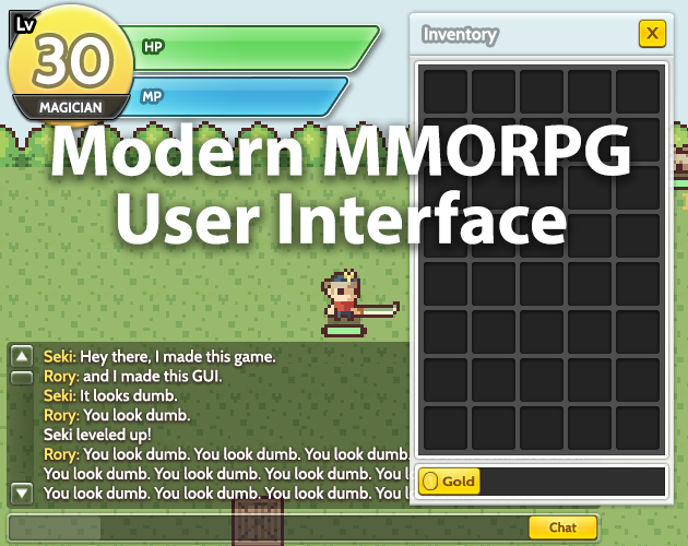 Modern MMORPG UI by Rory Mitchell