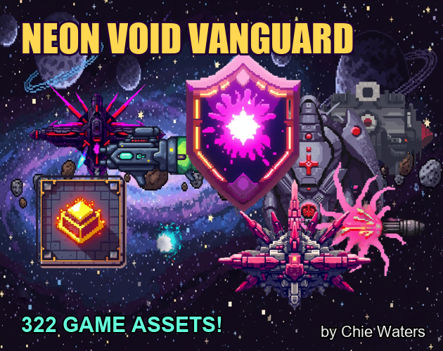 Cosmic Vanguard: Space Shooter Pack - 2D/Pixel Assets by Chie Waters