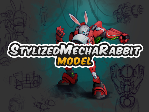 Stylized Rabbit Mecha by Vax Kun