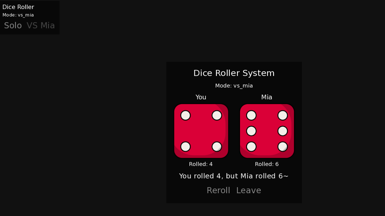 Free Ren'Py Dice Roller Source Code by Discover with Mia