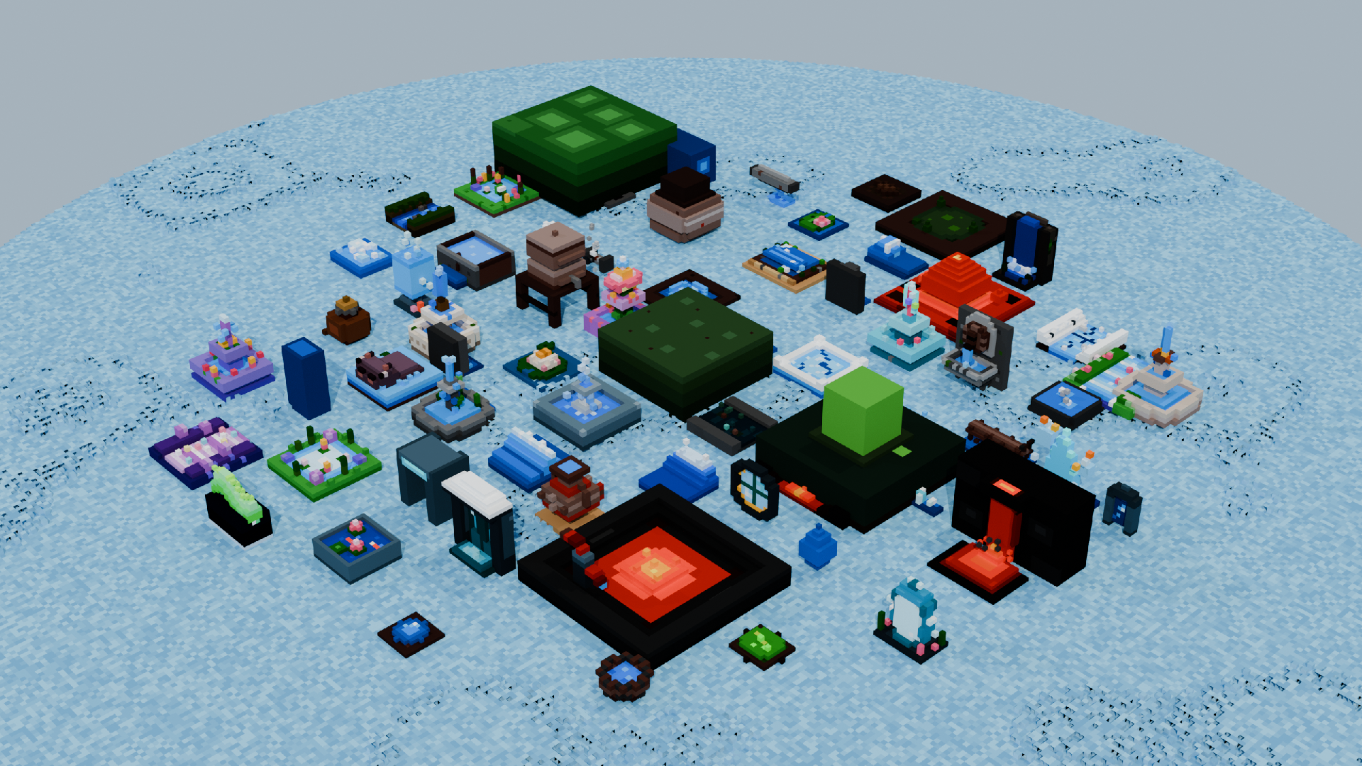 Voxel Water and Aquatic Pack - 115 Assets (Static + Animated) by Max3nce