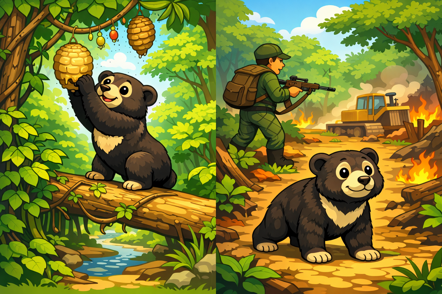 Game Concept - Bornean Rainforest Survival by Marcolm2007