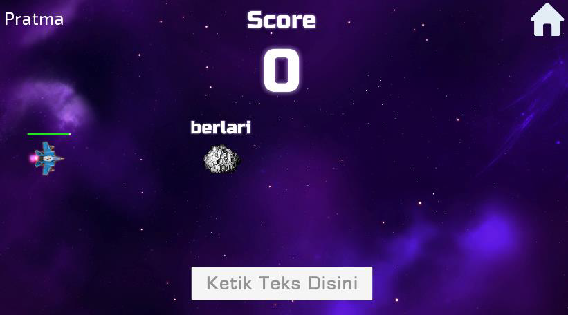 Meteor Typing Games by Rio Andriyat Krisdiawan
