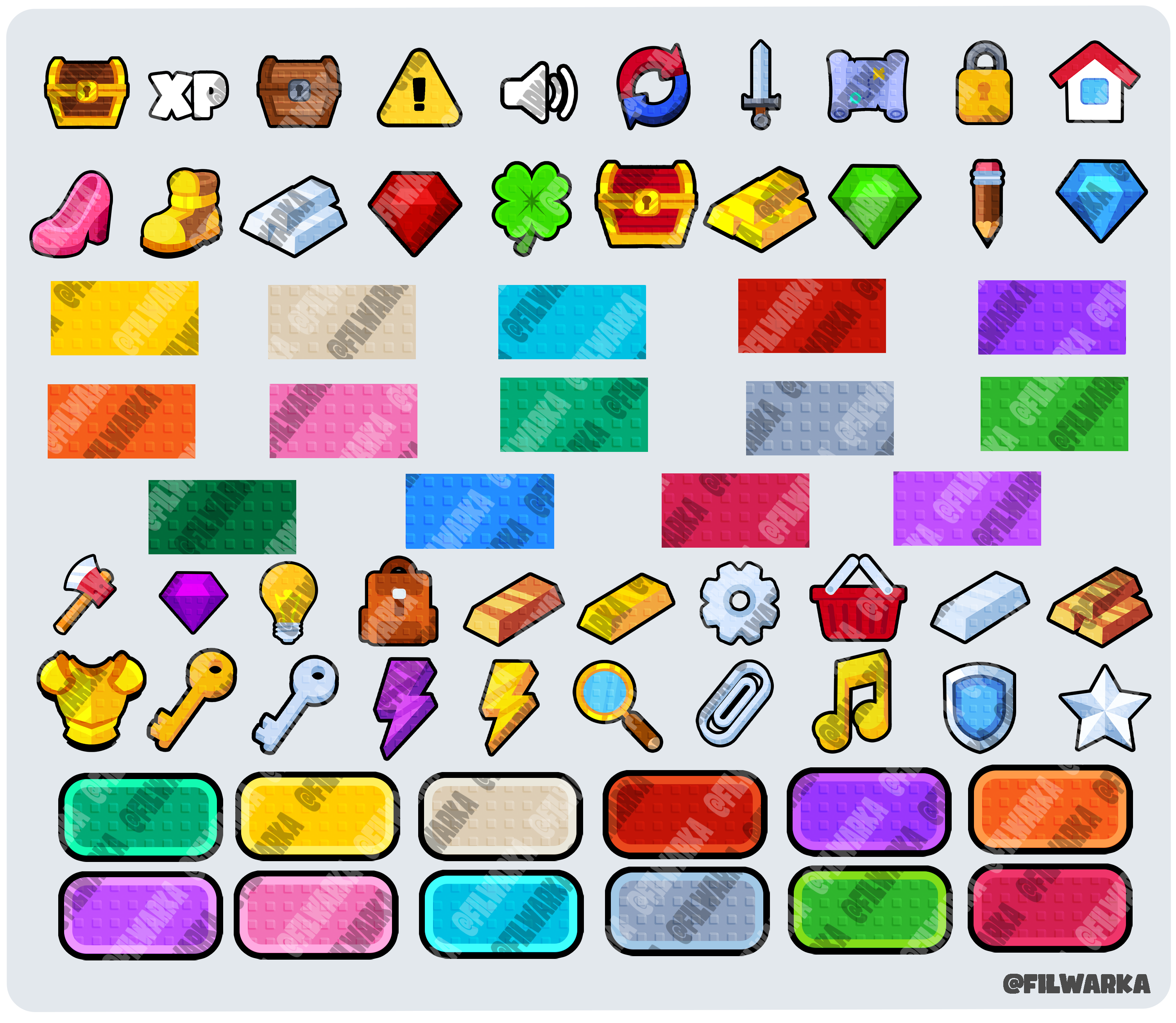 NEW 2D ROBLOX STUD UI - 2D Stud Roblox UI by Filwarka