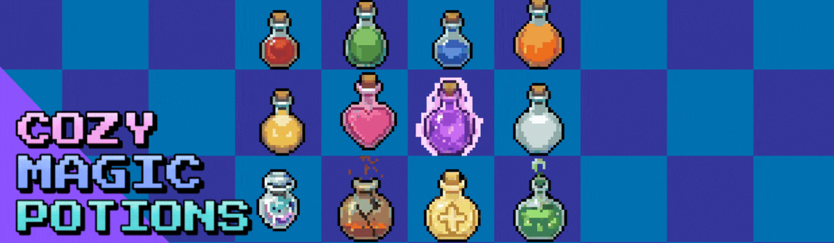 Cozy Magic Potions - Animated Pack by MutterPixel Studio