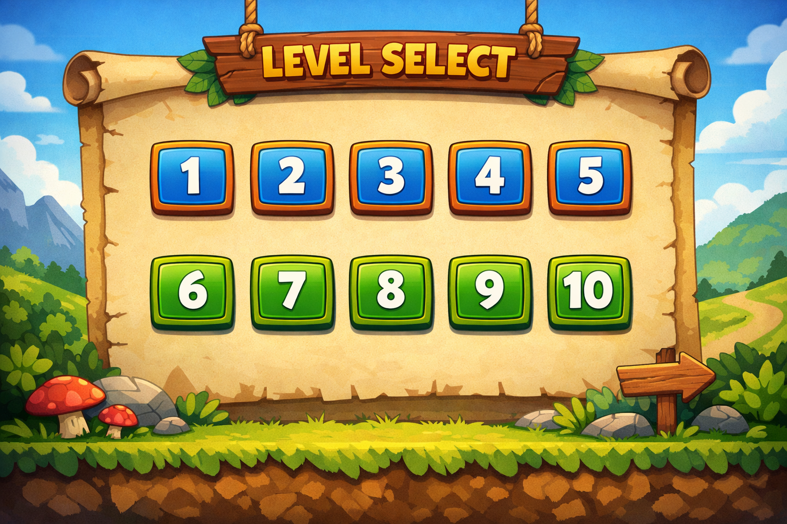 buttons number level_pack release - numbers level buttons by imad_one
