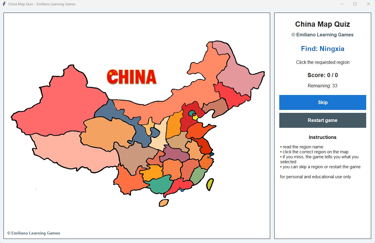 China Map Quiz by luli_games