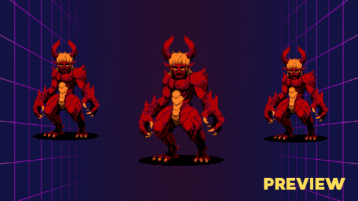 New monster animations and Background - TinyRPG Collection by ansimuz