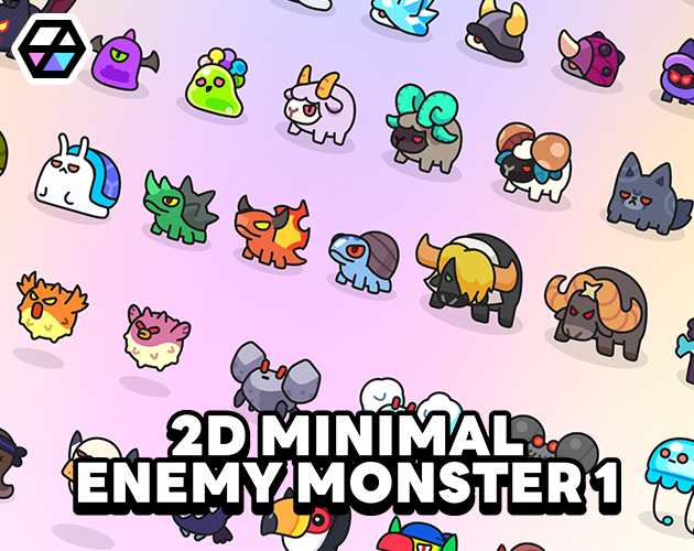 2D Minimal - Enemy Monster 1 by LAYERLAB