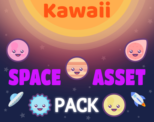 Kawaii Space Match-3 Asset Pack by monixxy