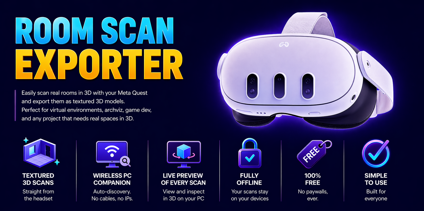 Room Scan Exporter for Meta Quest 3 & 3S by zoynctech