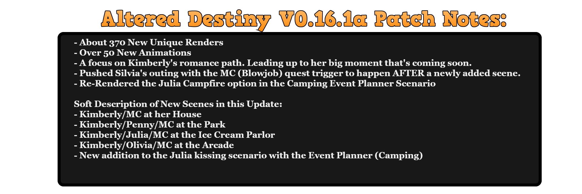 Altered Destiny V0.16.1a Out Now for FILFy Fanboys! - itch.io