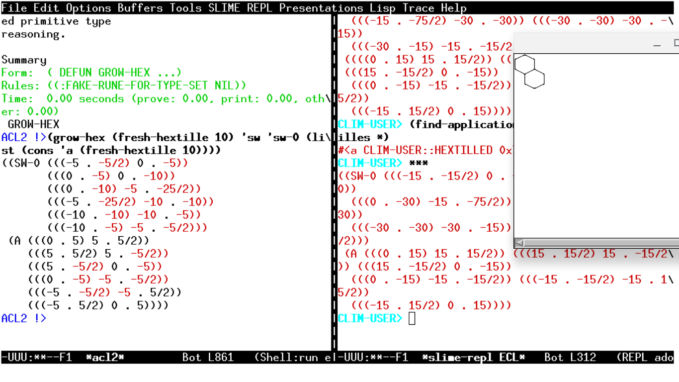 More hexagon acl2 first-order-logic/embeddable common lisp+McCLIM ...