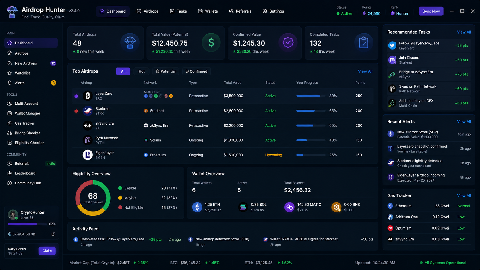 Airdrop Hunter Software - Multi-Chain Eligibility Engine (2026) - itch.io