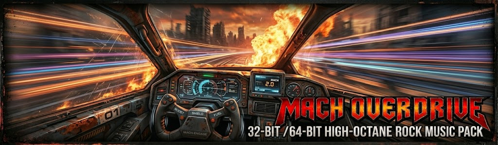 Mach Overdrive, 32-bit/64-bit High-Octane Rock Music Pack by David KBD