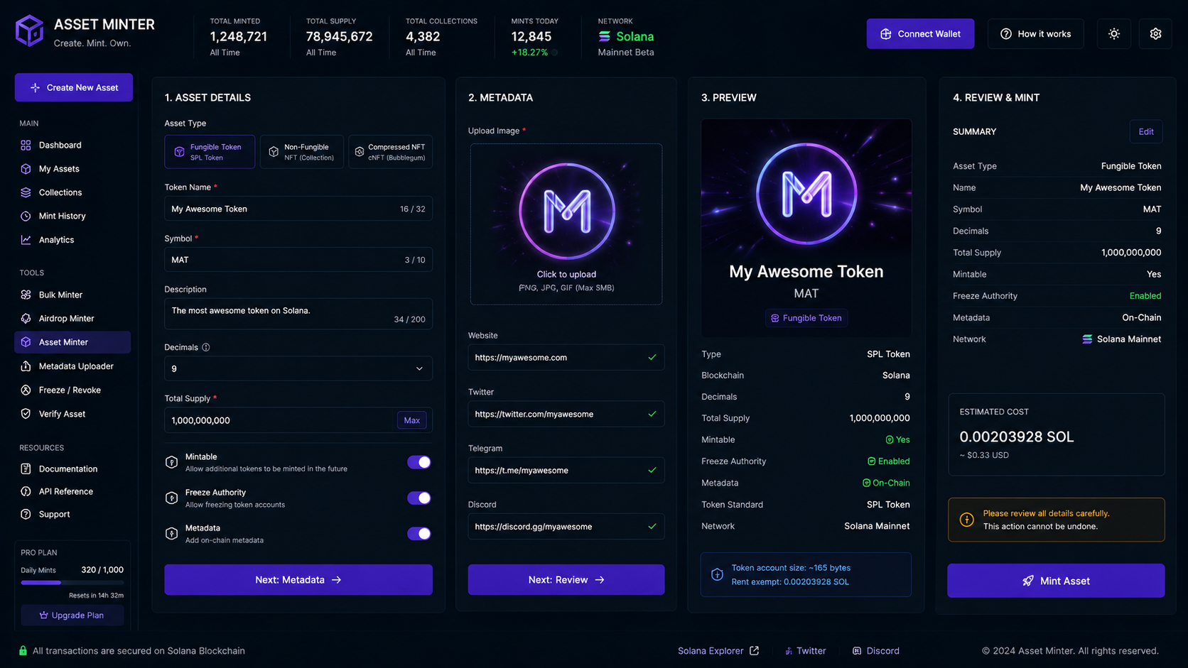 Asset Minter - Multi-Chain Token & NFT Deployment Engine (2026) - itch.io