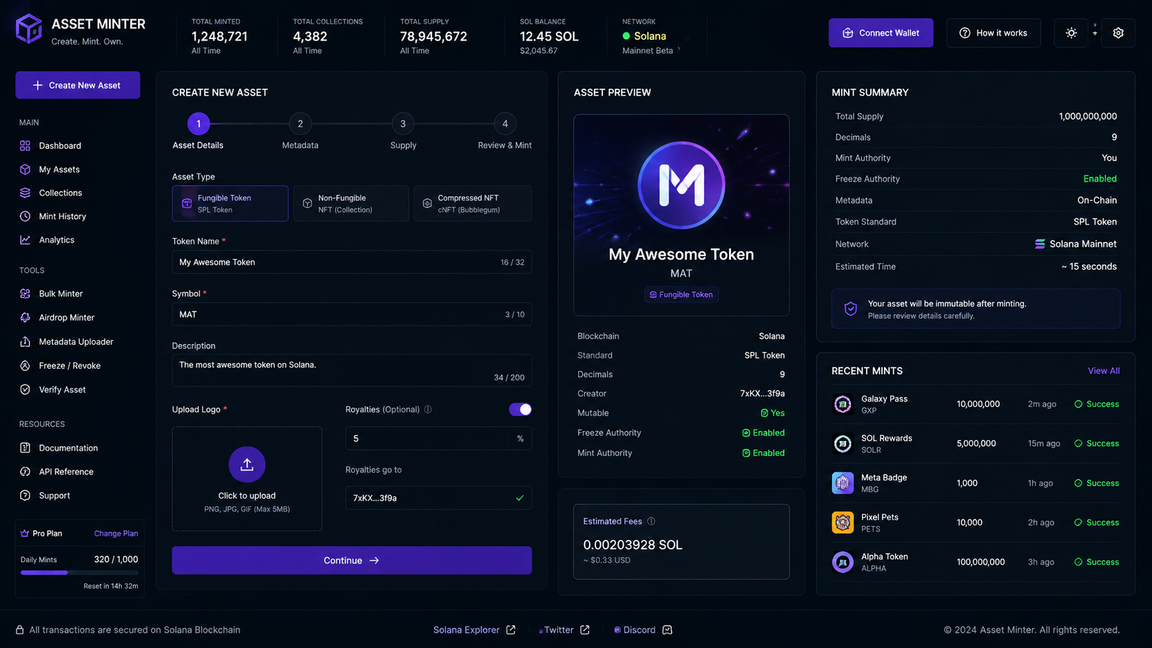 Asset Minter - Multi-Chain Token & NFT Deployment Engine (2026) - itch.io