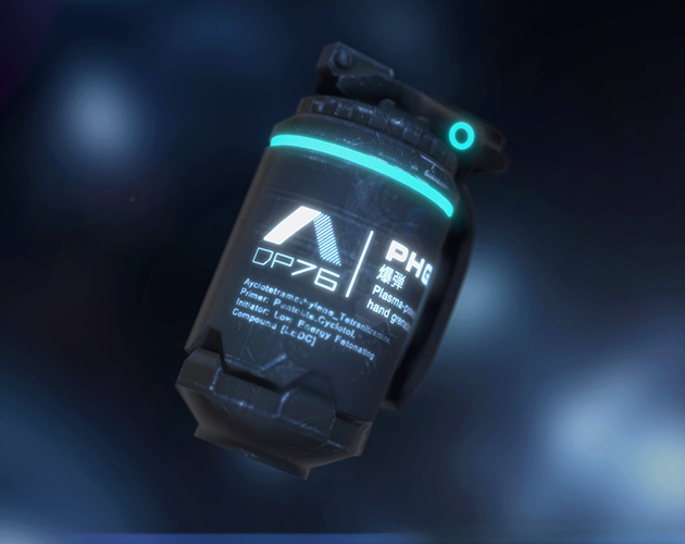 Plasma-Powered Hand Grenade by Tunnel Vision Studio