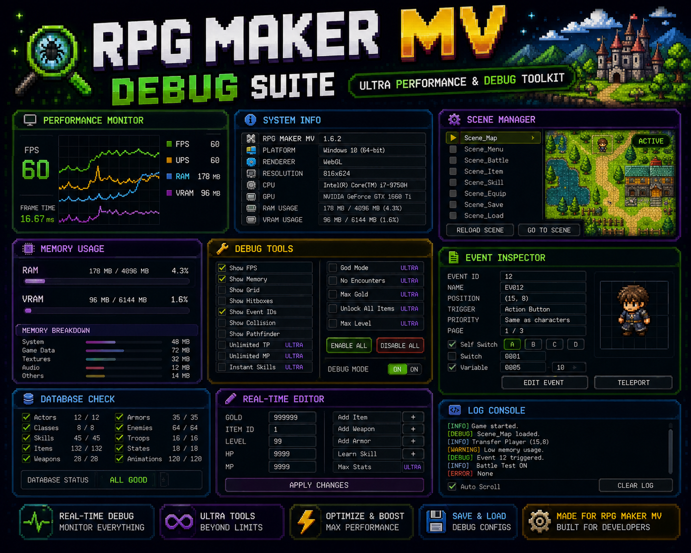 MV Ultra Debug Suite - General Update & Debug Panel Release - MV Ultra ...