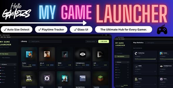 My Game Launcher - Professional Desktop Library by ReshenSan