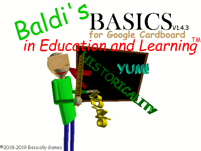 1st error :( - Baldi's Basics for Google Cardboard by railexpressking