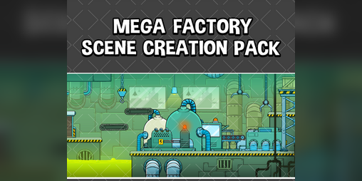 Mega factory scene creation pack by Robert Brooks - gamedeveloperstudio.com