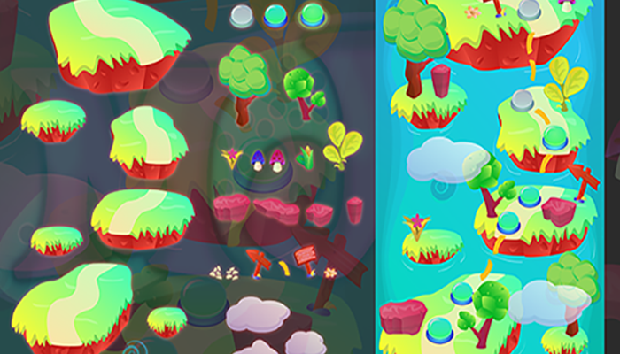 Island 2D Game Level Map by MarwaMJ